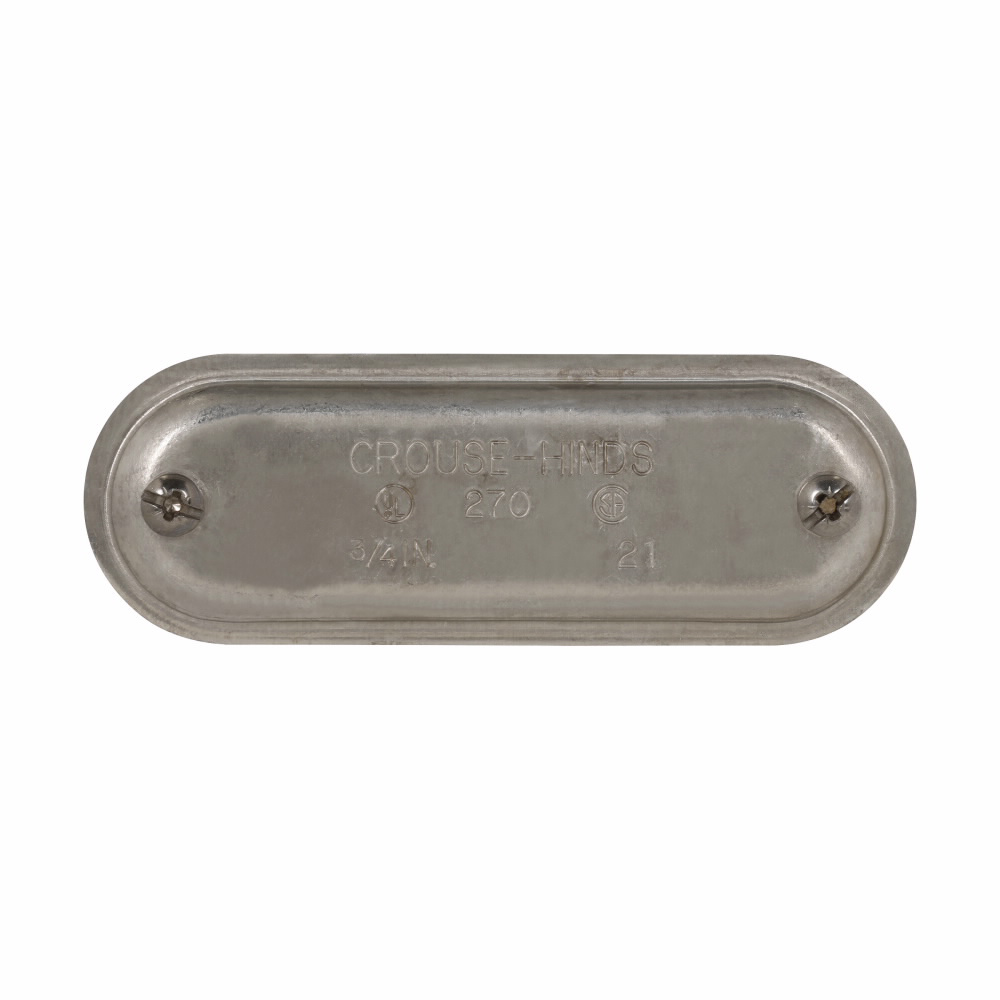 Eaton Crouse-Hinds series Condulet Form 7 cover, Sheet aluminum, 2 ...